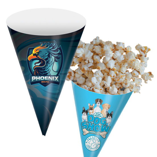 Personalised Popcorn Cones from the UK's friendliest supplier