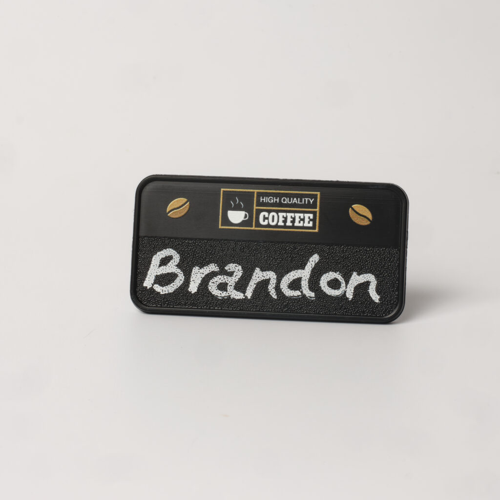 Personalised Recycled Chalkboard Name Badge from the UK's friendliest ...