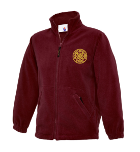 Personalised Fleece - Kids - Full Zip - Burgundy Garment from the UK's ...